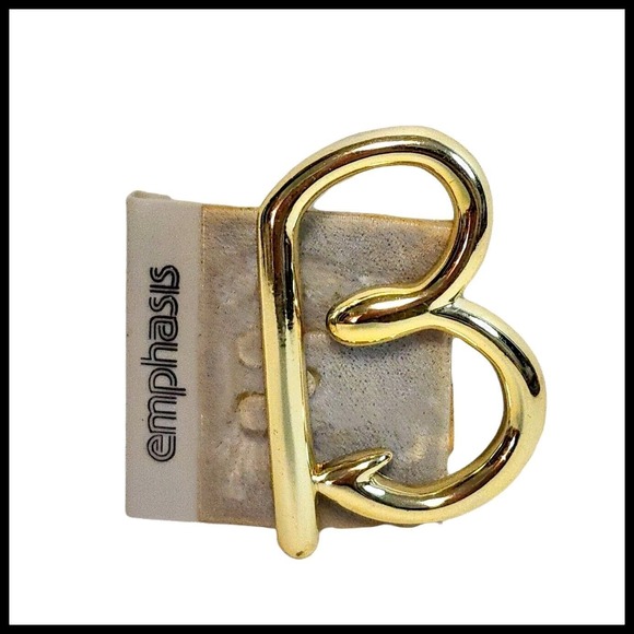 Jewelry | Vintage Emphasis Letter B Brooch Gold Tone Large | Poshmark